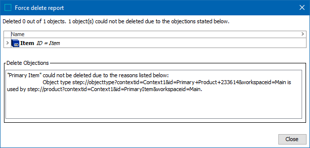 Deleting an Object Type